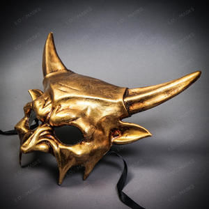 ILOVEMASKS | Accessories | Demon Sharp Horn Devil Masquerade Mask ...
